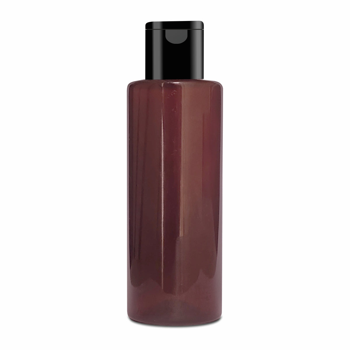 ZMA29 | PREMIUM AMBER COLOR PET BOTTLE WITH BLACK FLIP TOP CAP | 50ML, – Zenvista Packagings