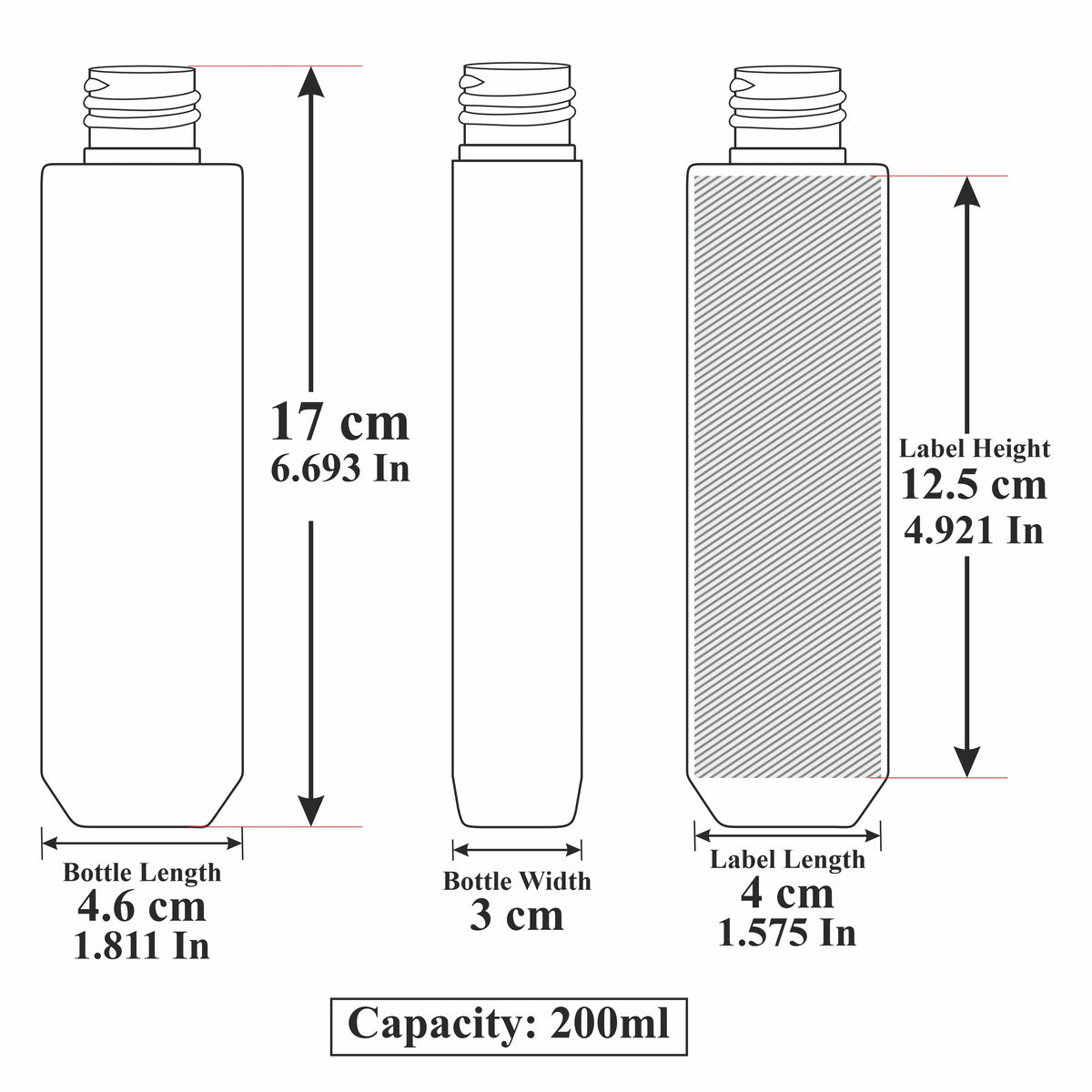 [ZMA27] Amber Bottle With Gold Metallized Flip Top Cap - 100ml & 200ml ...