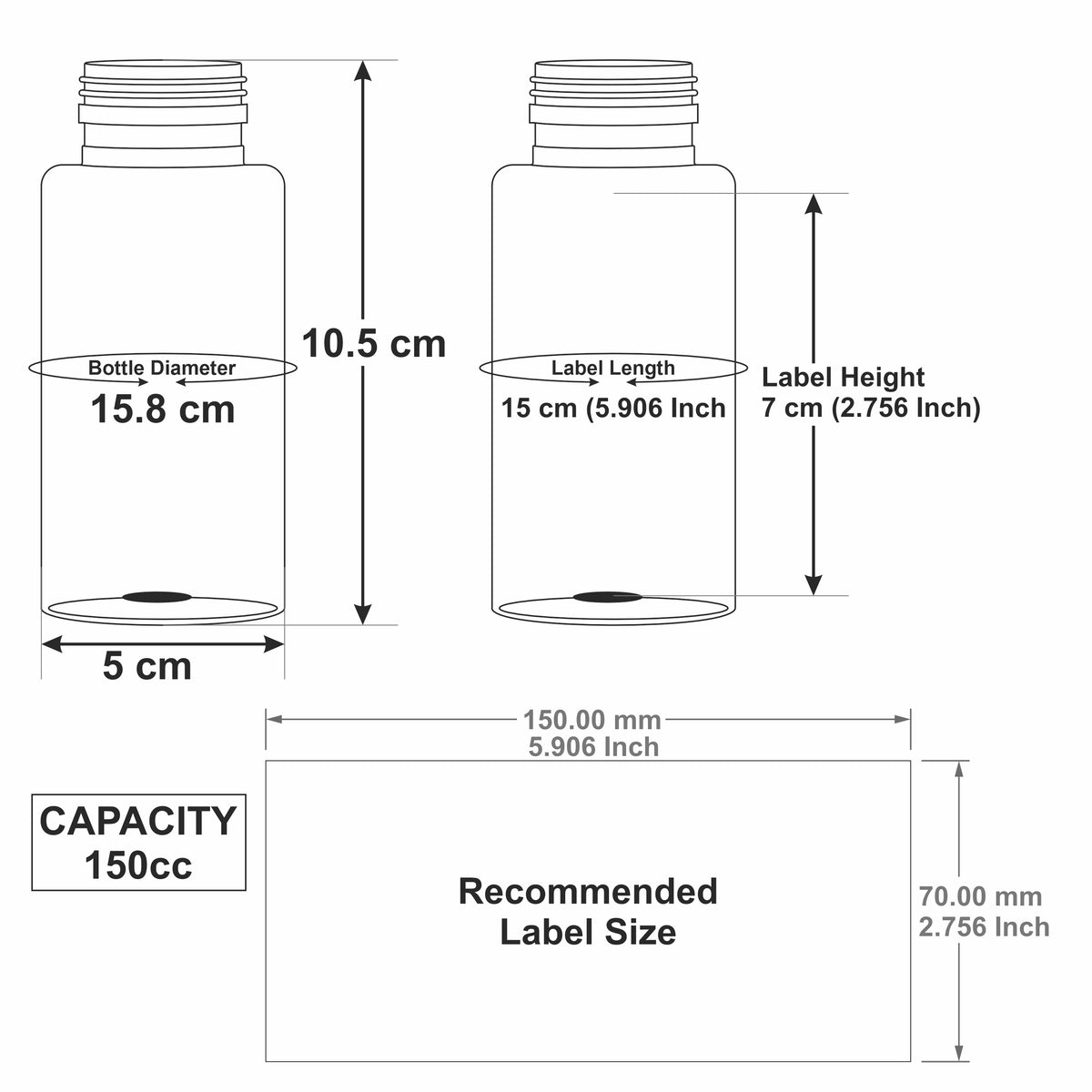 [ZMJ53] Amber Tablet Jar With Black Screw Cap- 100CC & 150CC – Zenvista ...