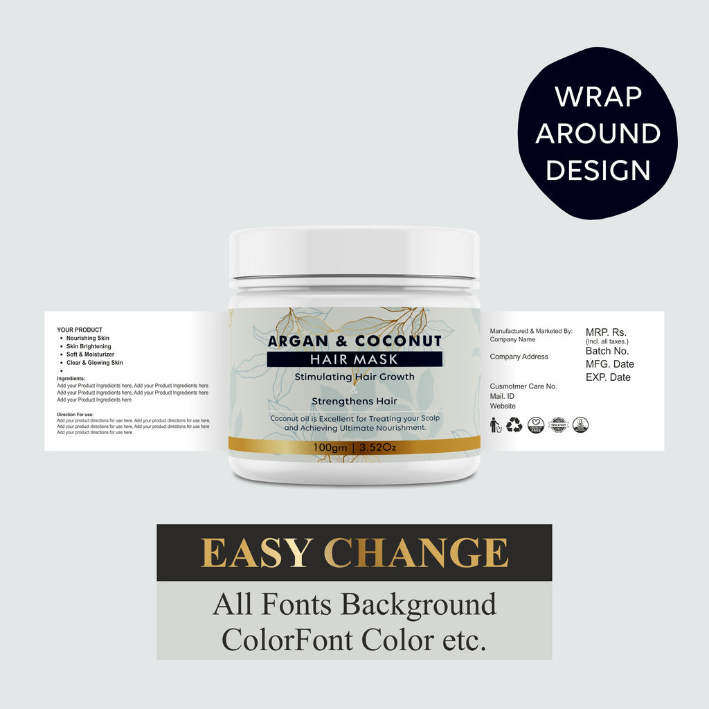 Customized Body Product Labels, DIY Cosmetic Label Editable Cosmetic L ...