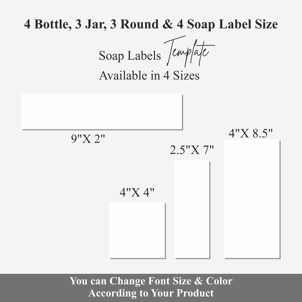 Customized Body Product Labels, DIY Cosmetic Label Editable Cosmetic L ...