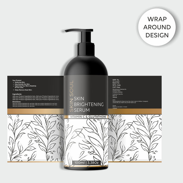 Customized Body Product Labels, DIY Cosmetic Label Editable Cosmetic L ...