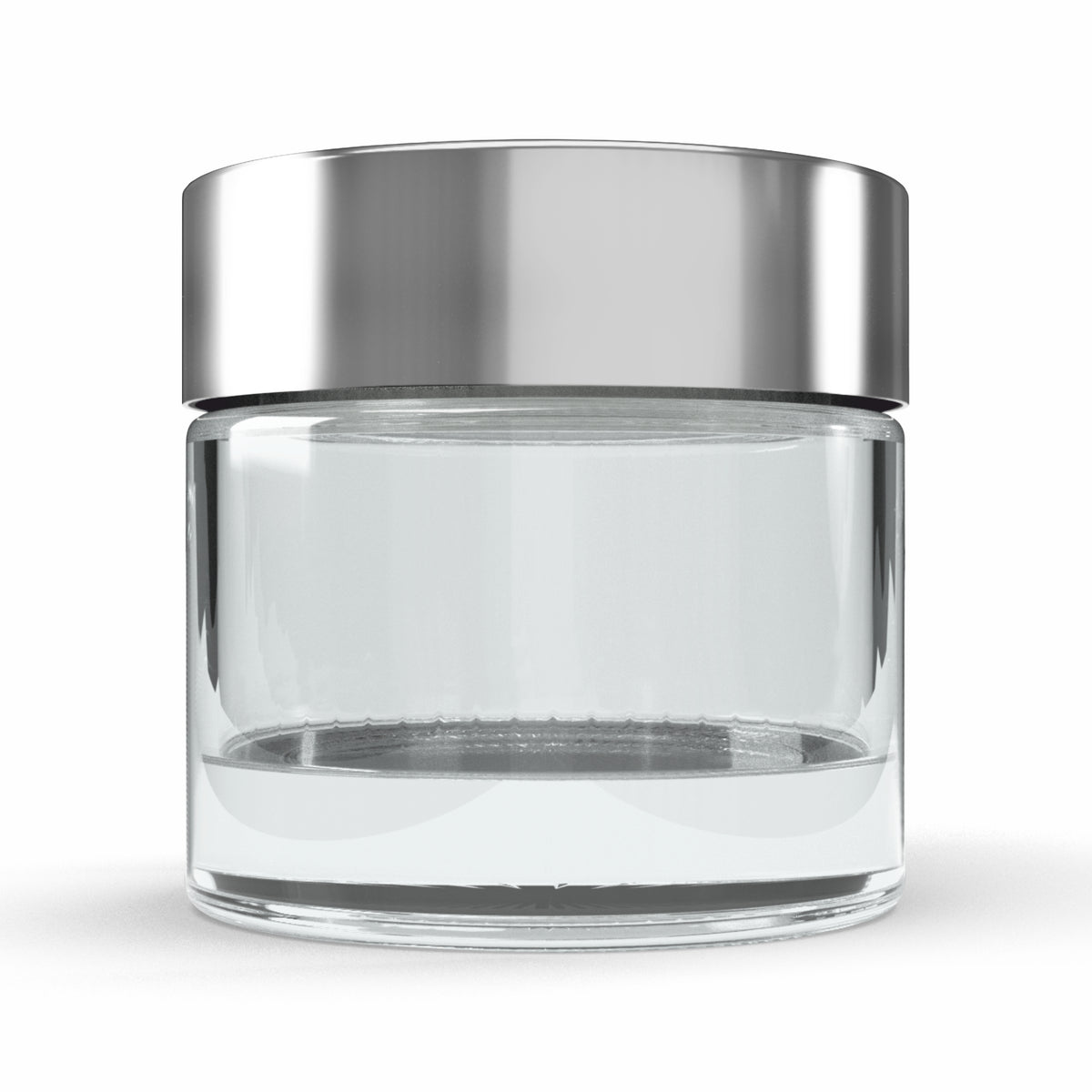 [ZMJ49] Transparent Clear Glass Jar With Silver Screw Cap- 10gm ...