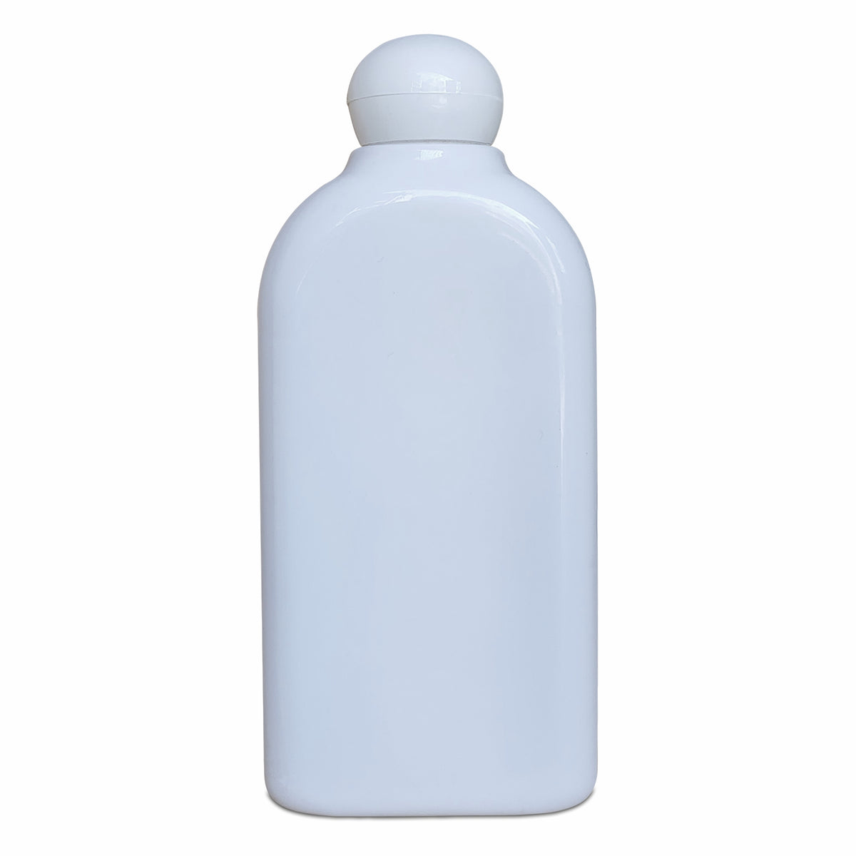 [ZMW77] Milky White Rectangle Bottle With White Round Dome Cap - 300ml ...