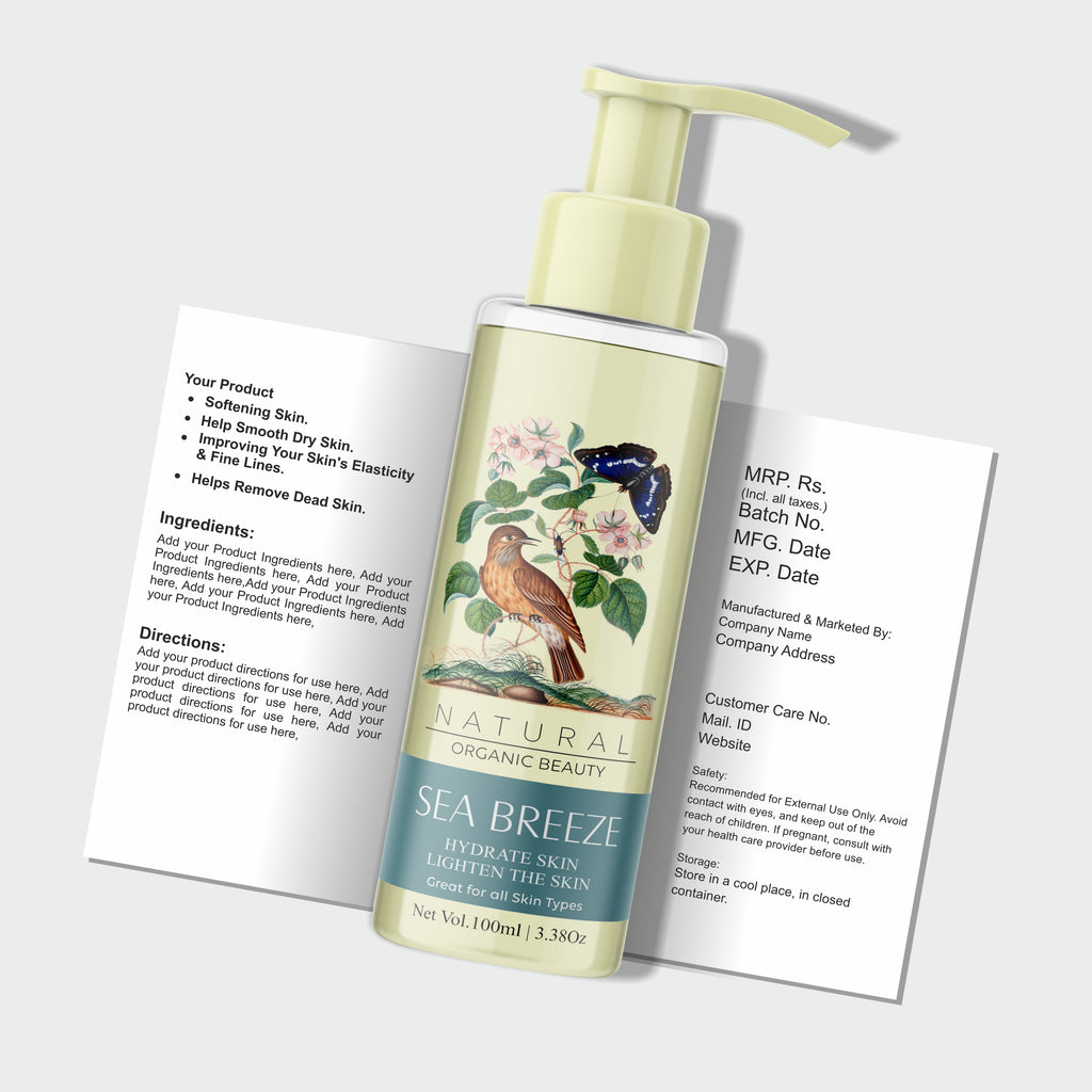 Customized Body Product Labels, DIY Cosmetic Label Editable Cosmetic L ...