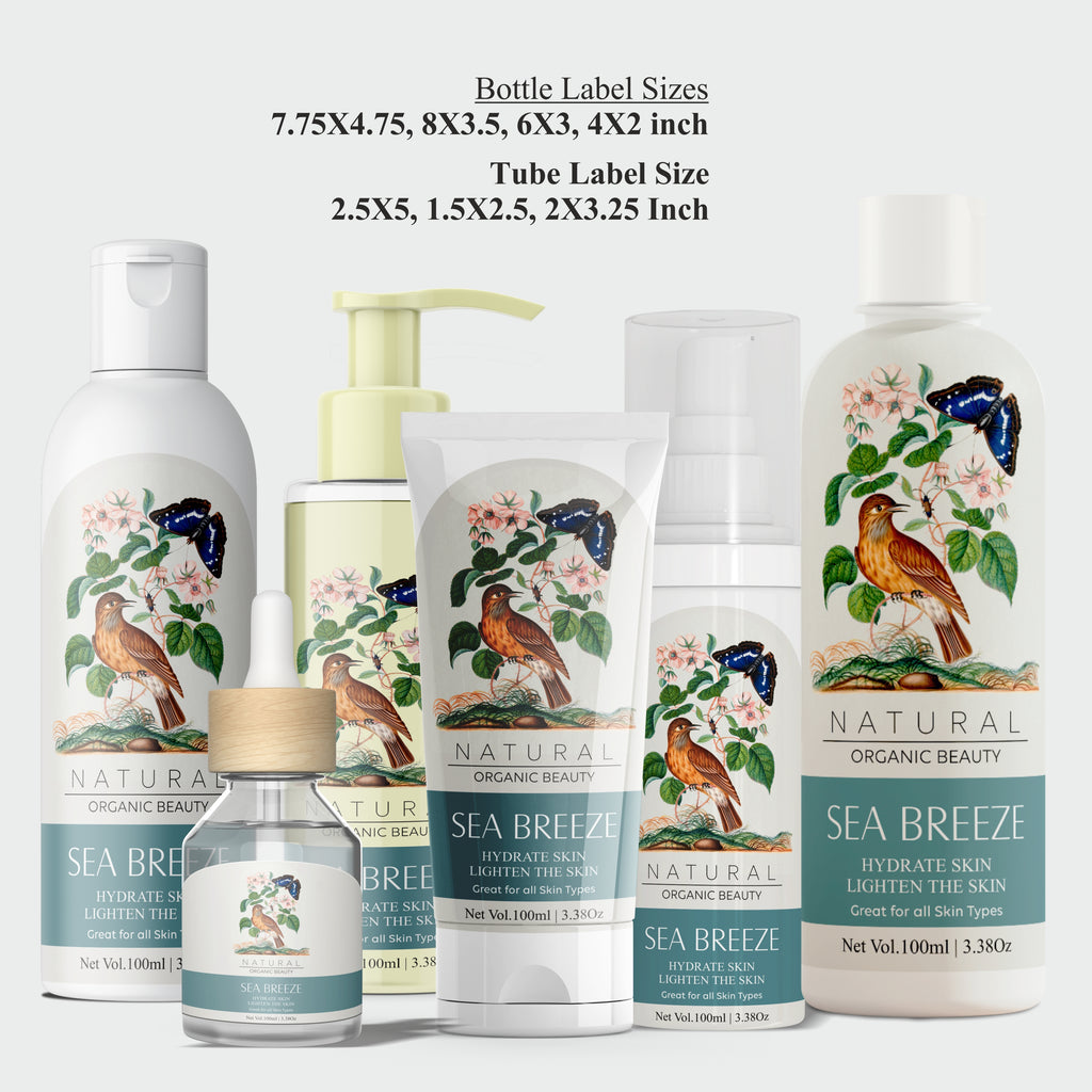 Customized Body Product Labels, DIY Cosmetic Label Editable Cosmetic L ...