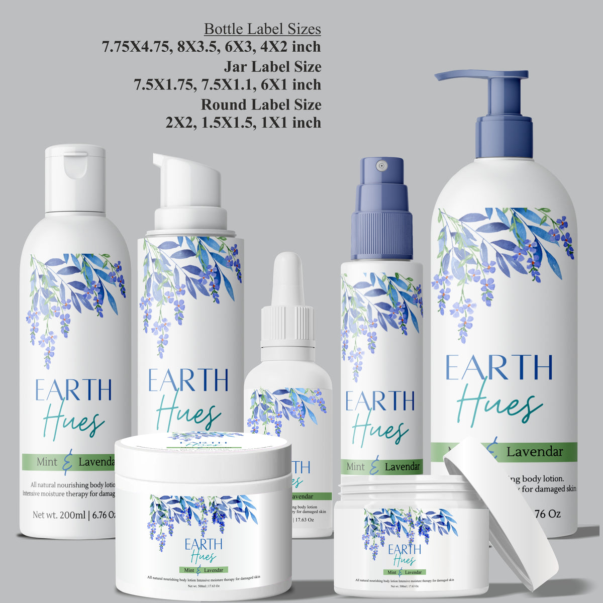 Product Label Template Editable Cosmetic Label Template Skin Care Labe ...