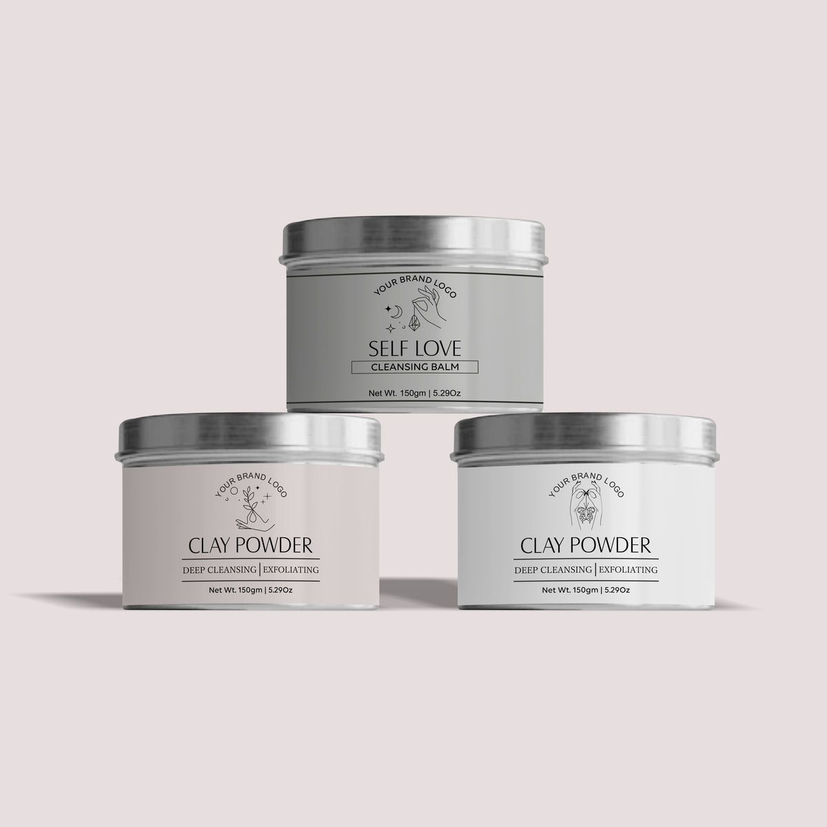 Cosmetic Jar Label Templates