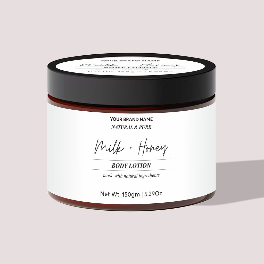 Editable Modern Cosmetic Jar Label Template Printable Body Butter Labe ...