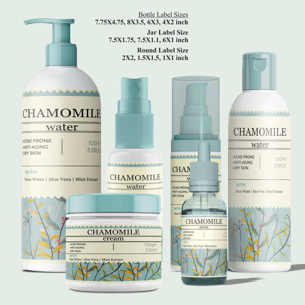 Product Label Template Editable Cosmetic Label Template Skin Care Labe ...