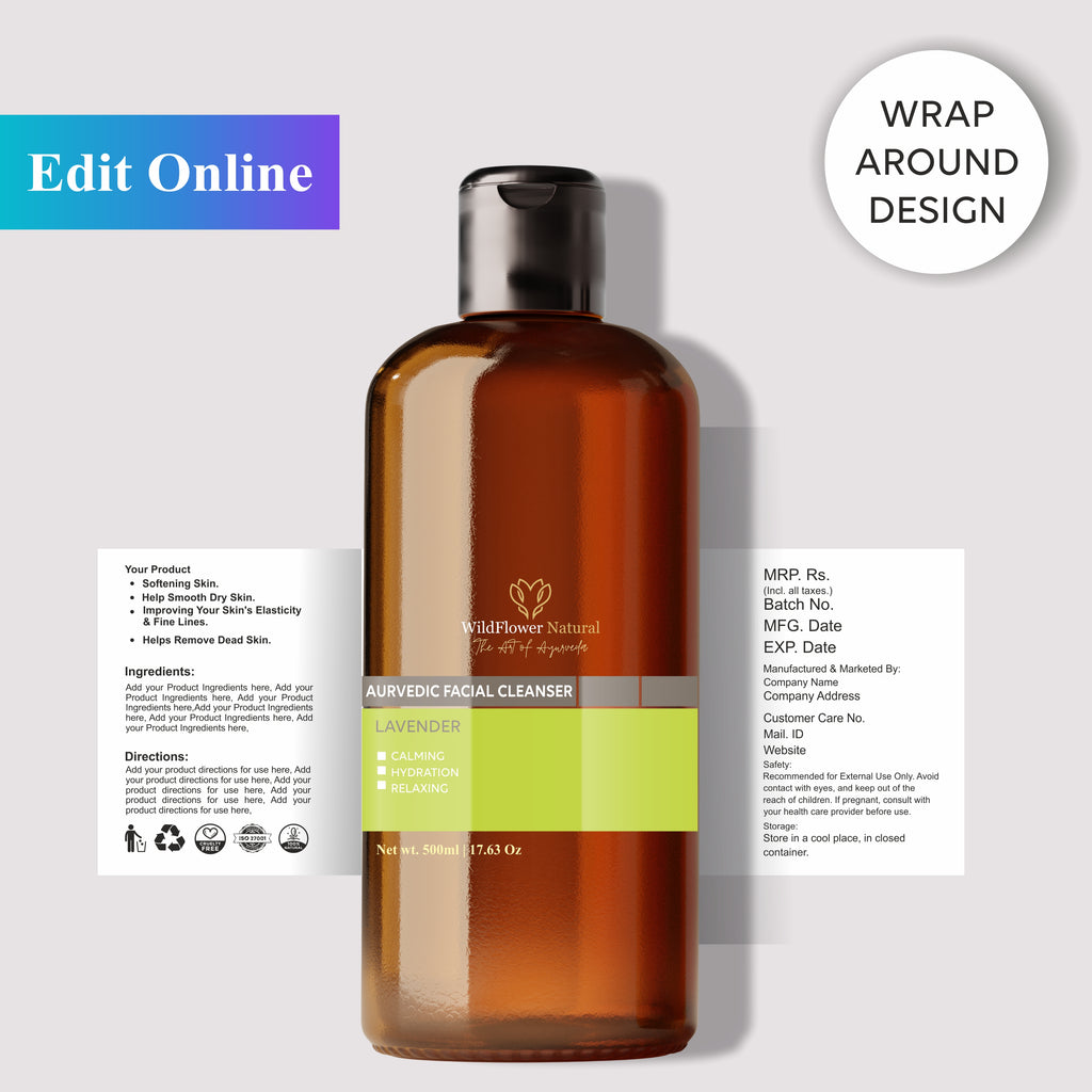 Editable COSMETIC Labels, Essential Oil Label Design Editable Body Pro ...