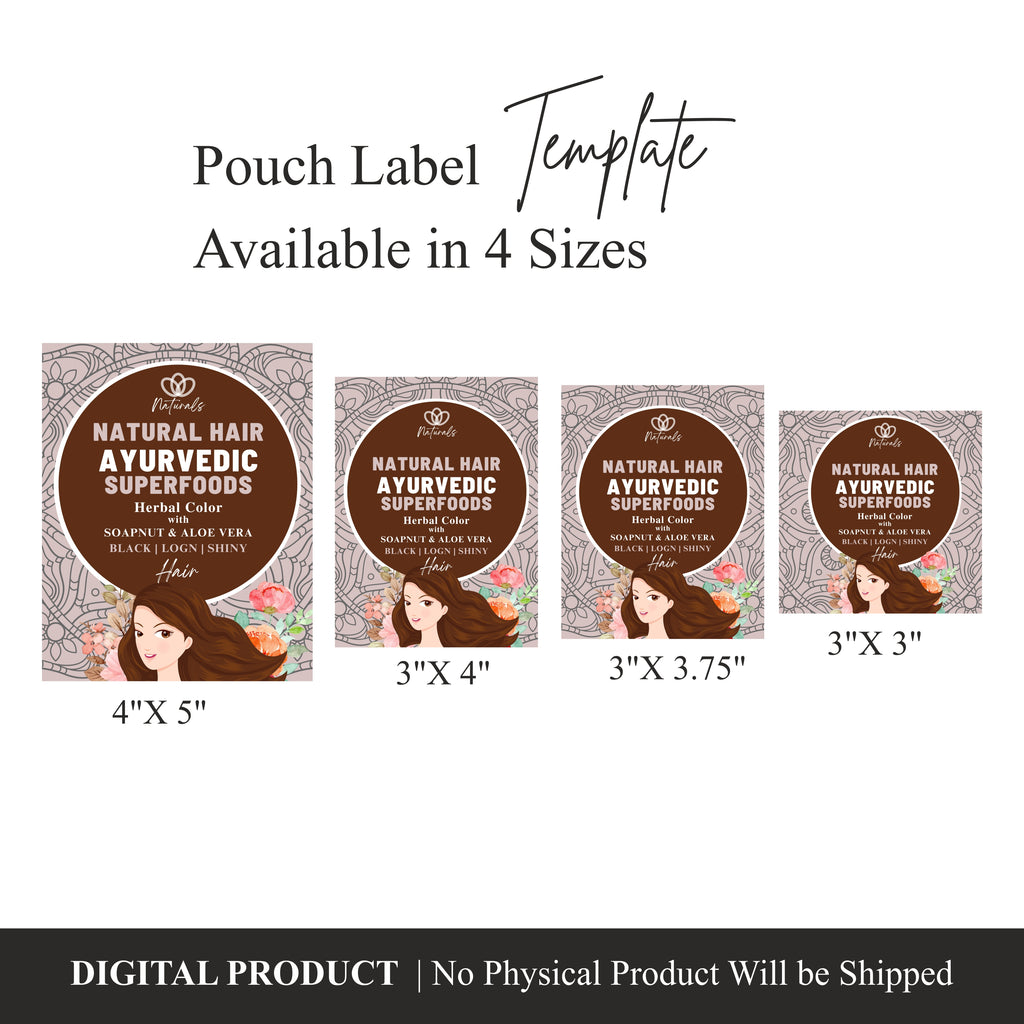 Product Label Template Editable Pouch Label Template | Soap Label | Ta ...