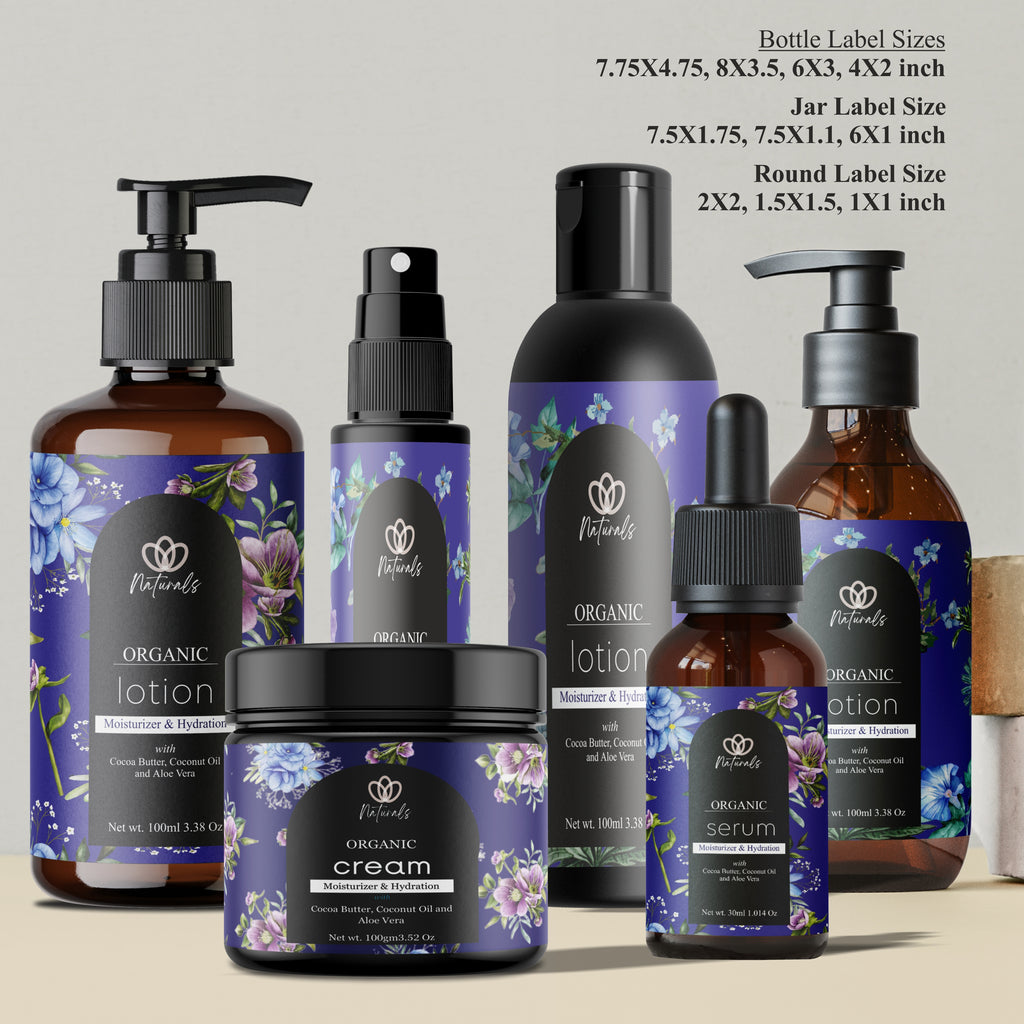 Product Label Template Editable Cosmetic Label Template Skin Care Labe ...