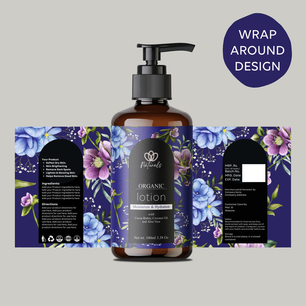 Product Label Template Editable Cosmetic Label Template Skin Care Labe ...