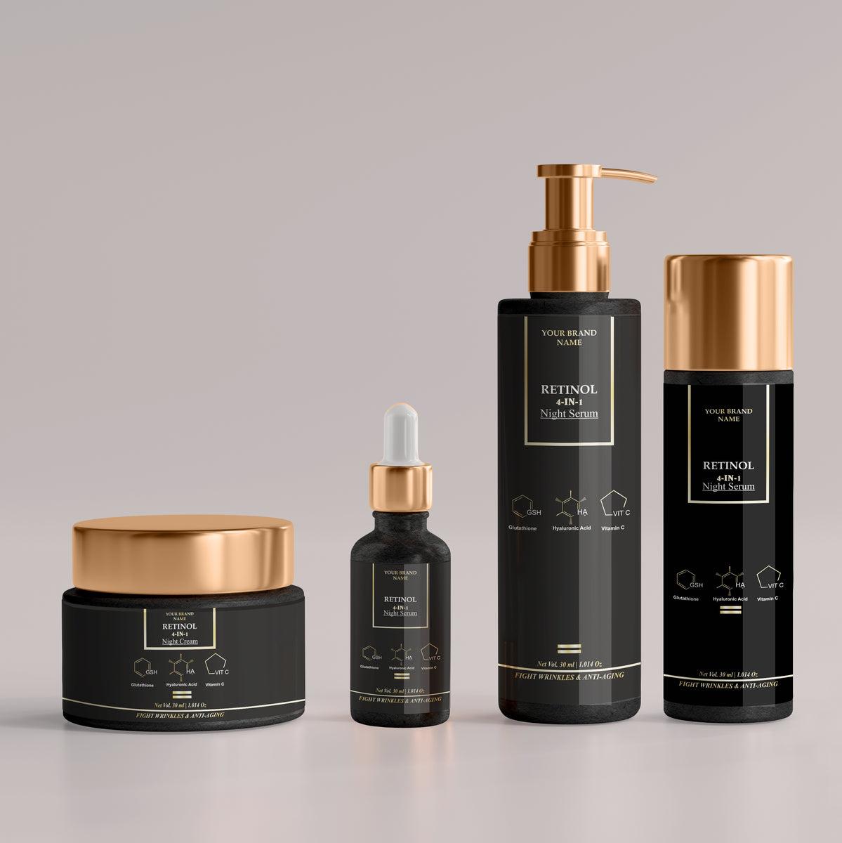 Customized Body Product Labels, DIY Cosmetic Label Editable Cosmetic L ...