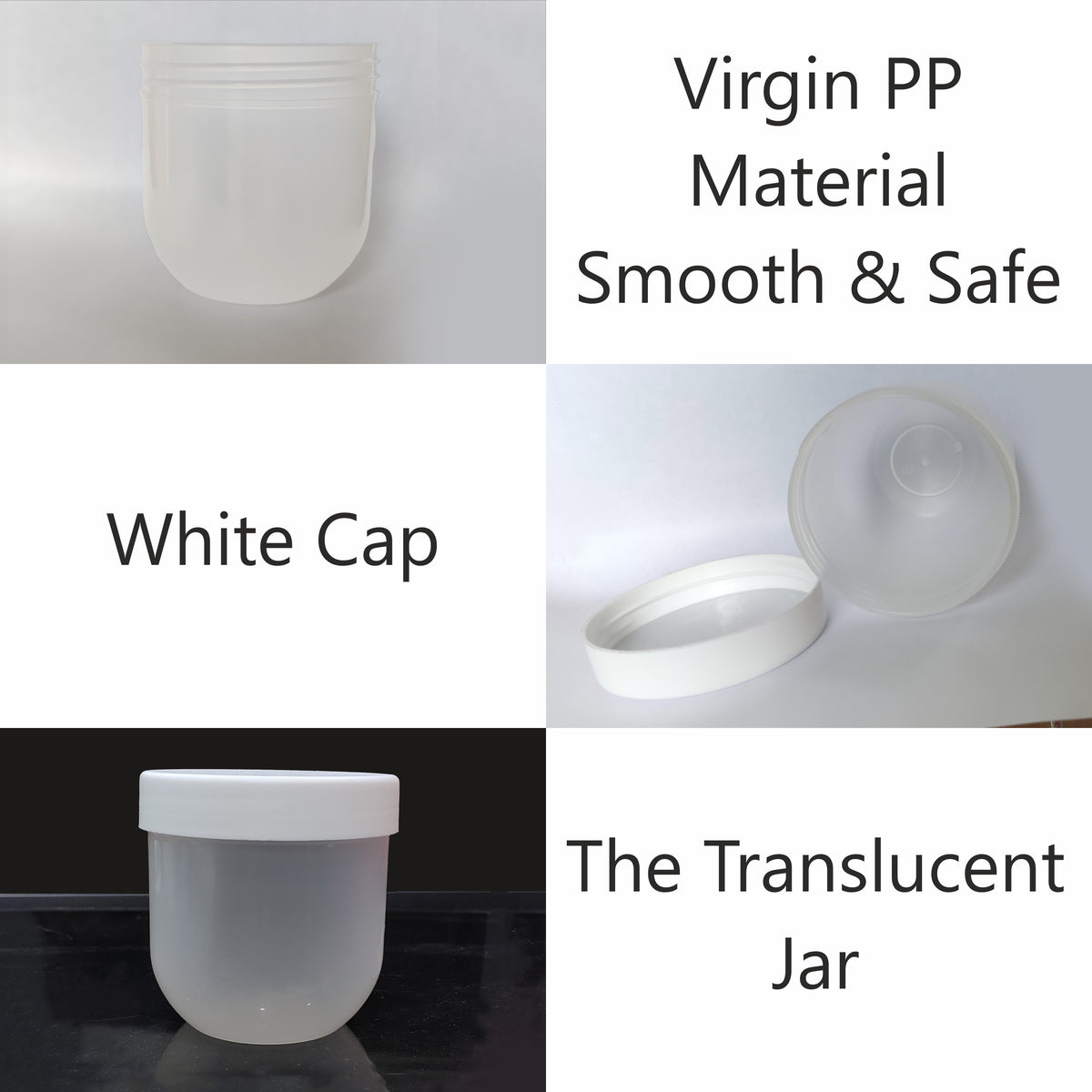 PREMIUM PEARL WHITE TRANSLUCENT YOGURT JAR |200gm| [ZMJ20] – Zenvista ...