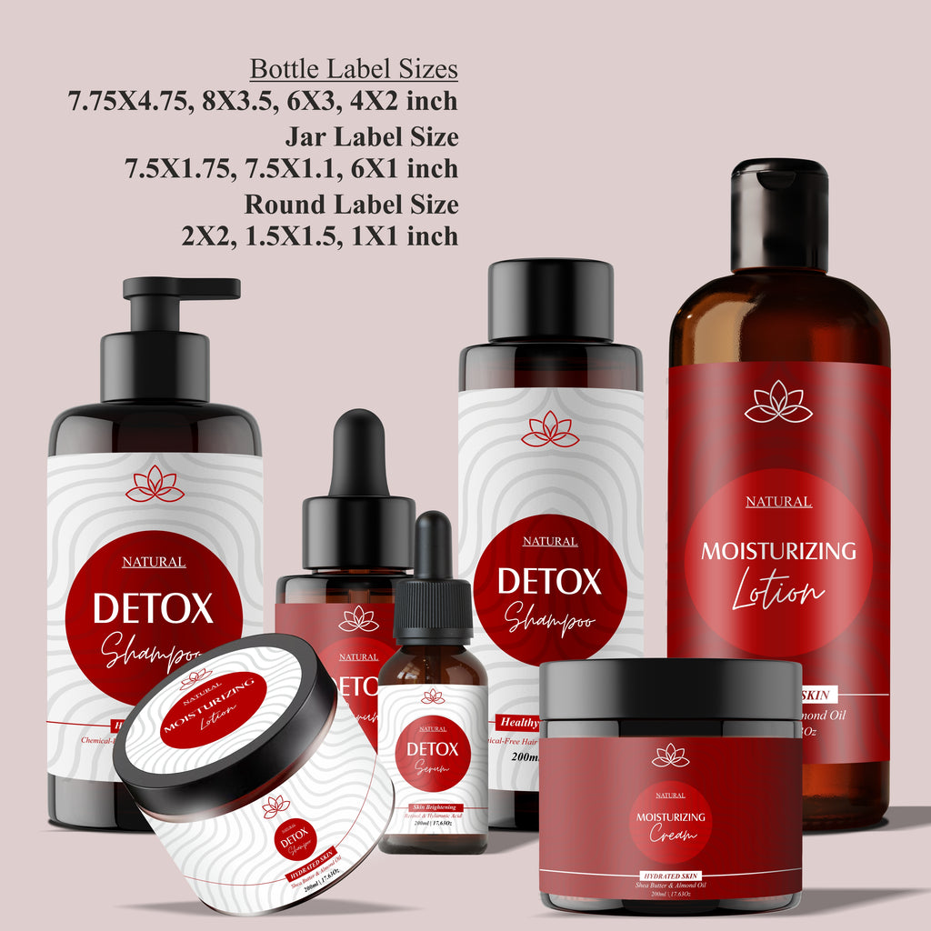 Product Label Template Editable Cosmetic Label Template Skin Care Labe ...