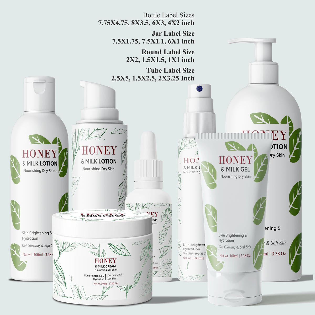 Product Label Template Editable Cosmetic Label Template Skin Care Labe ...